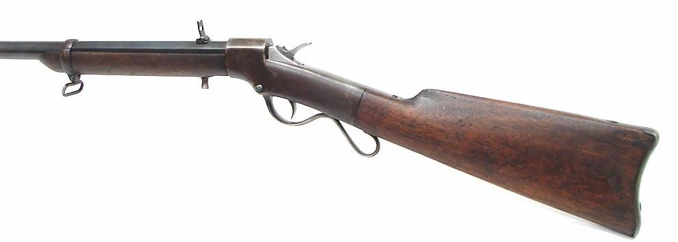 Ballard Civil War carbine. Nice smooth brown patina mixed with blue ...