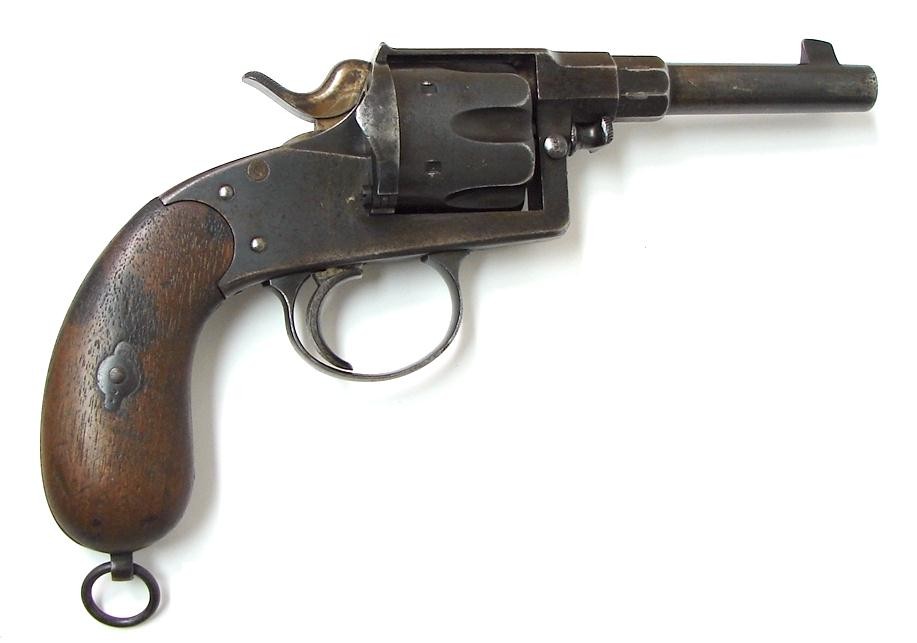German 1883 Reichs 10.55 caliber revolver. Produced at the German ...