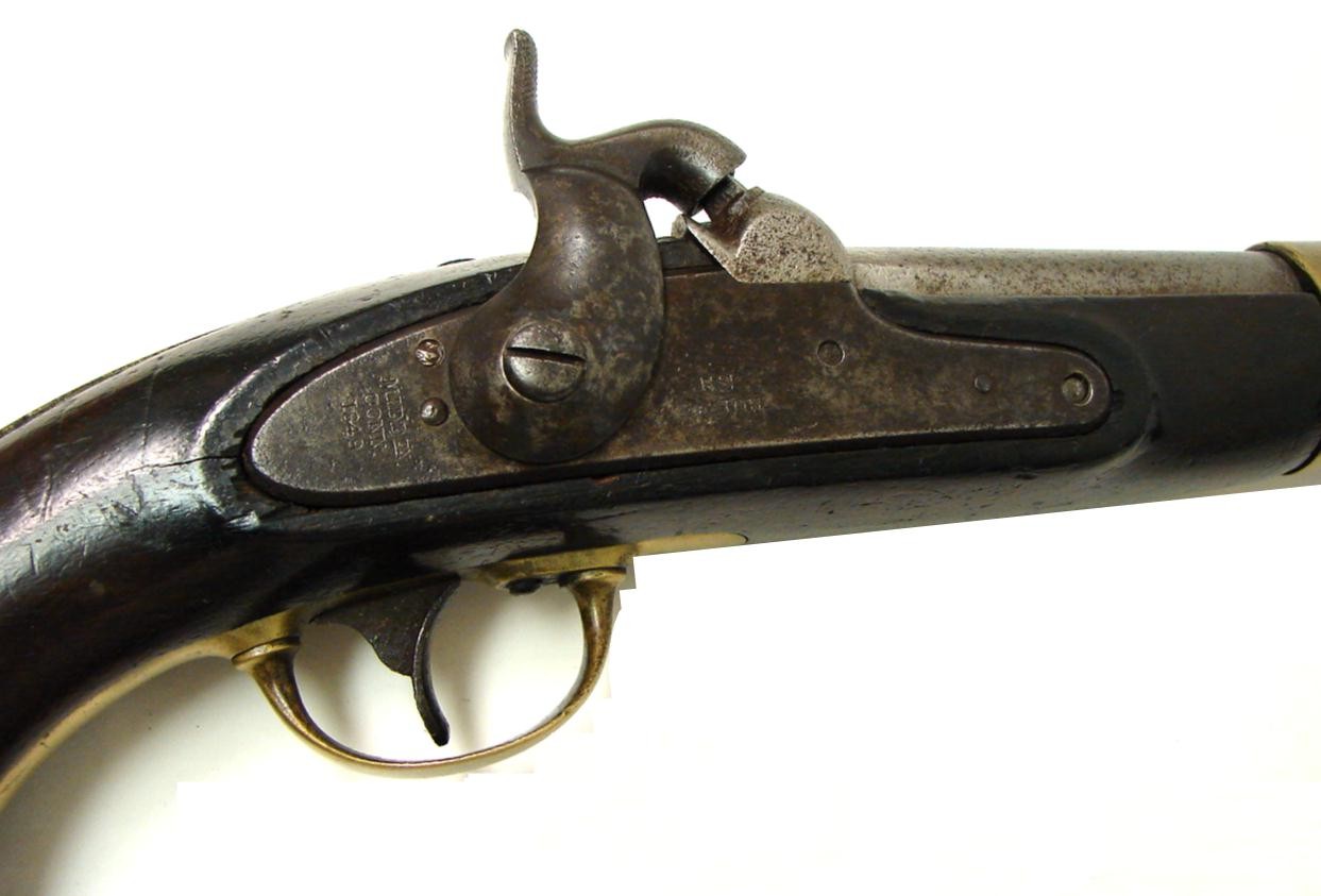 U.S. 1842 Percussion Pistol by H. Aston dated 1849. Action works fine ...