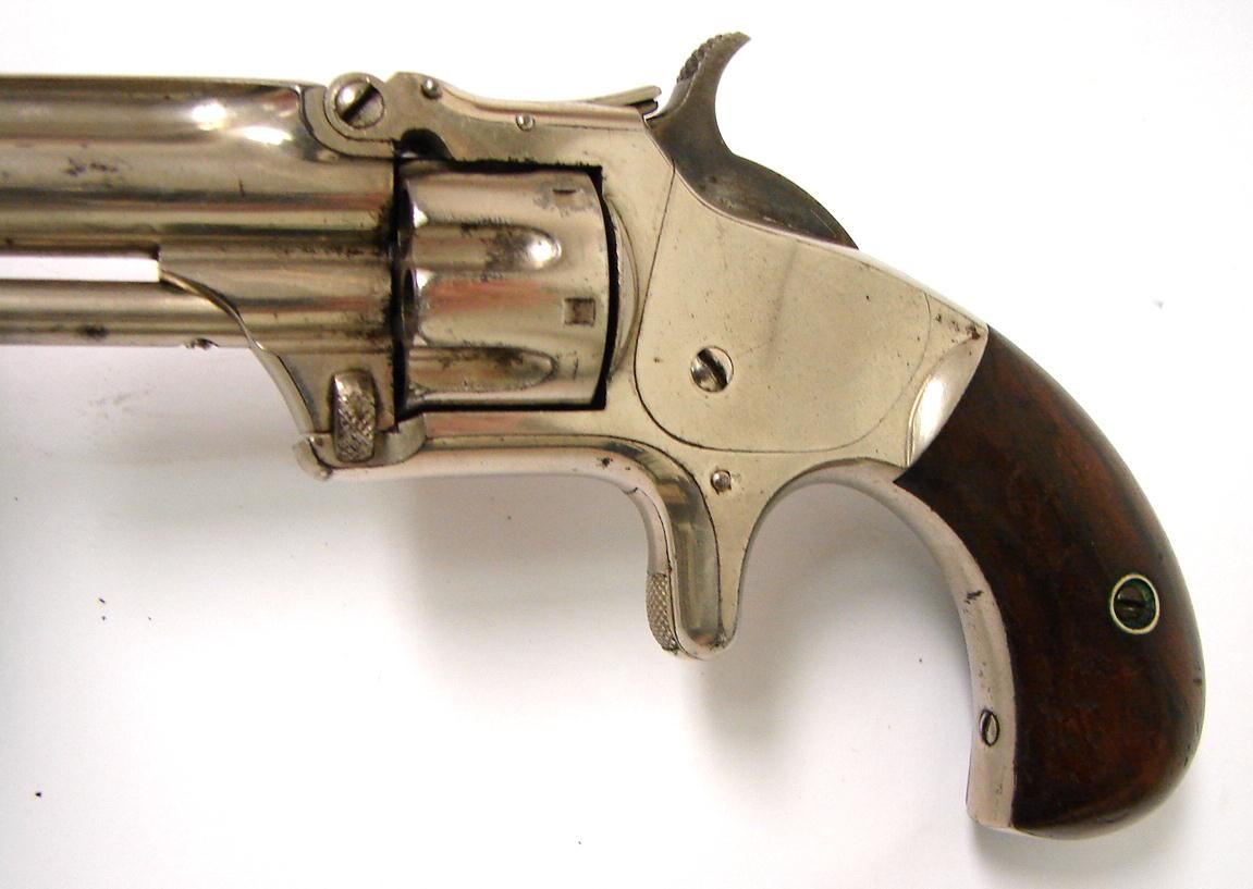 Smith & Wesson 1st Model 3rd Issue .22 caliber revolver with a very ...