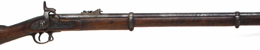 British Enfield 3 band rifle dated 1863 with very good wood. Untouched ...