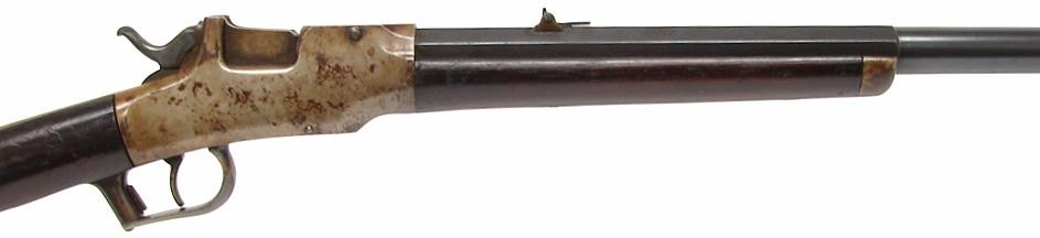 Allen & Wheelock Drop Block rimfire single shot rifle. Very good plus ...