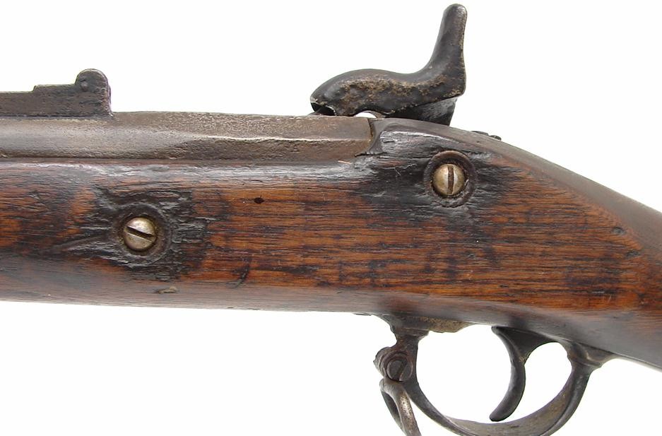 U.S. Model 1864 Springfield rifle. Shows lots of use (firing) and is ...