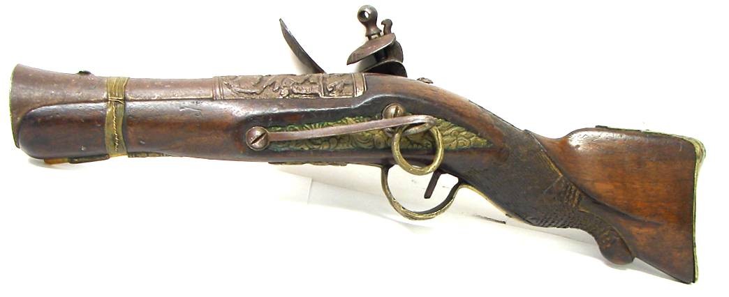 Arabian flintlock blunderbuss barrel is 7 long and the gun is 15 ...