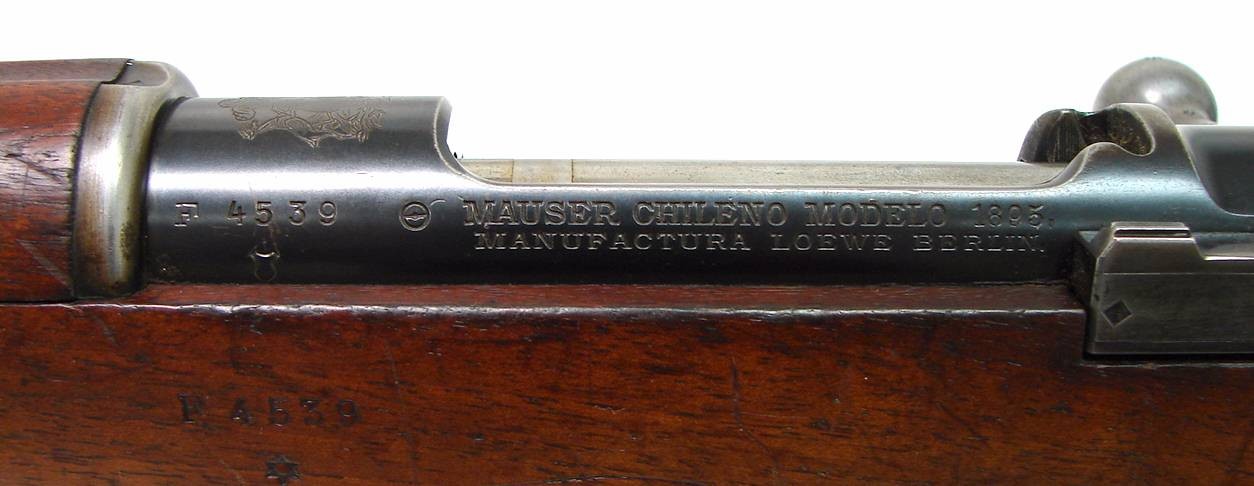 Ludwig Loewe 1895 7x57mm caliber rifle made for Chile. All matching ...