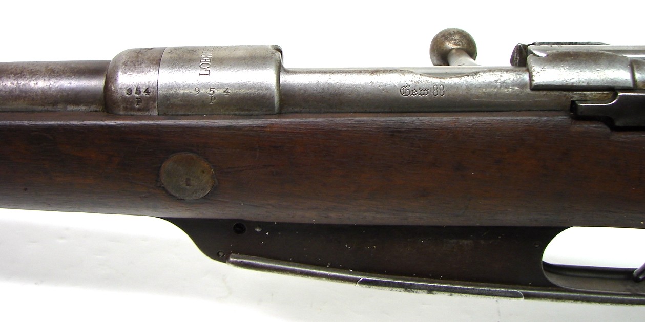 German 1888 Infantry 8 MM Mauser caliber rifle. Made by Ludwig Loewe in ...