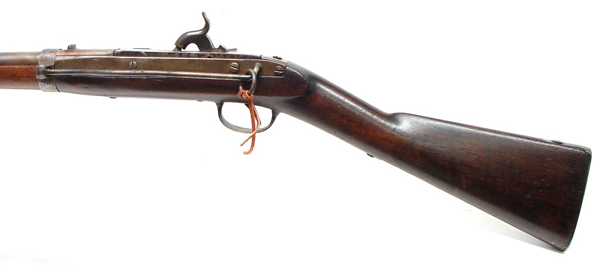 Hall 1847 Saddle Ring Carbine. Gray patina with pitting on the receiver ...