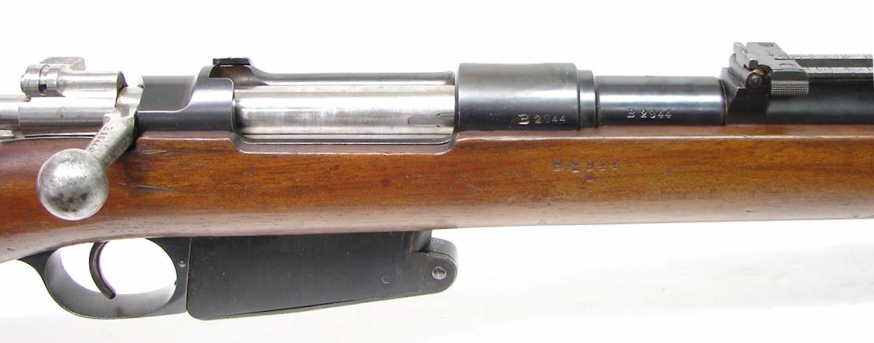 Argentine Model 1891 7.65 Mauser caliber rifle. Produced in the mid ...