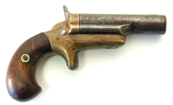 Colt #3 Thuer .41 RF caliber derringer. Early gun with high hammer and ...