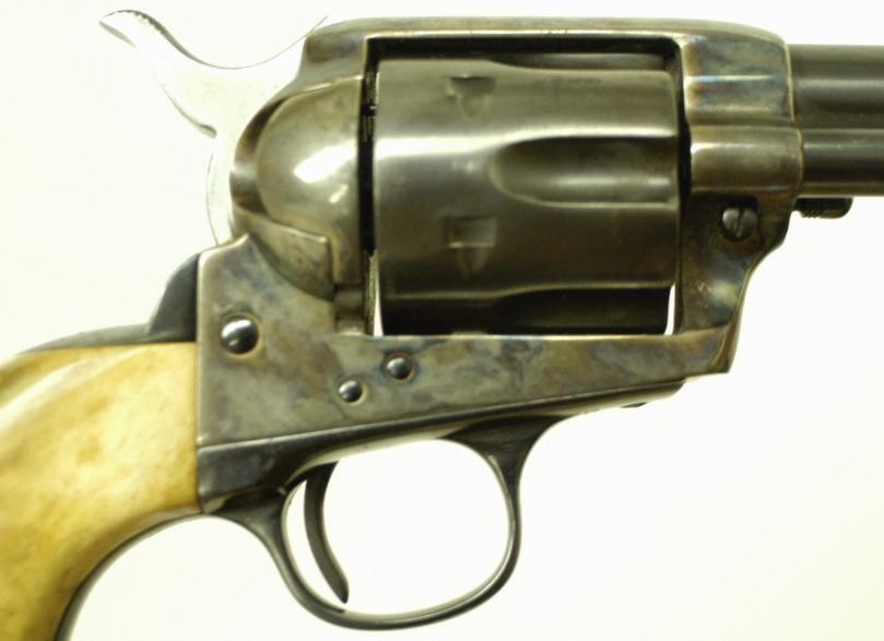 Colt Single Action .45 LC caliber revolver with nice stag grips. Pre ...
