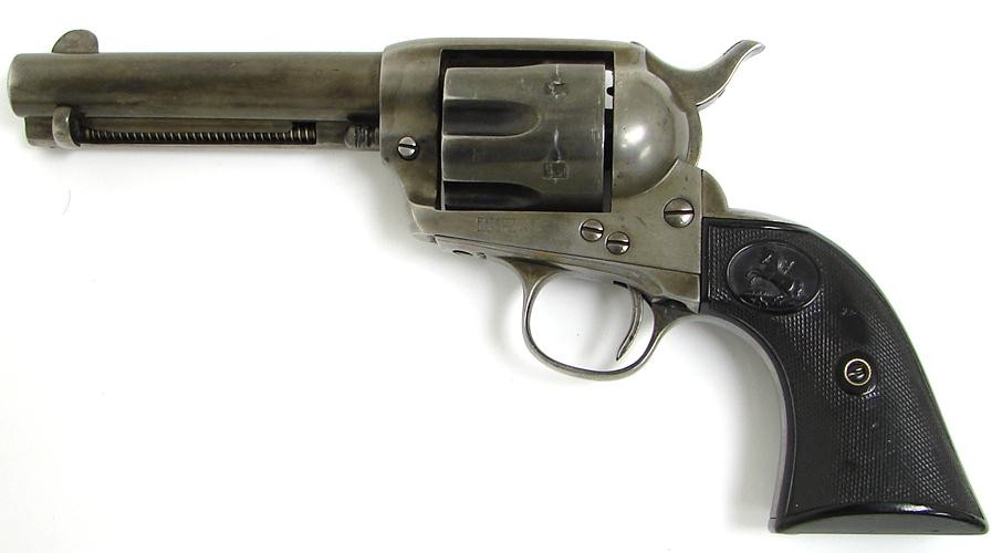 Colt Single Action .38-40 caliber revolver with 4 3/4 barrel. Pre-war ...