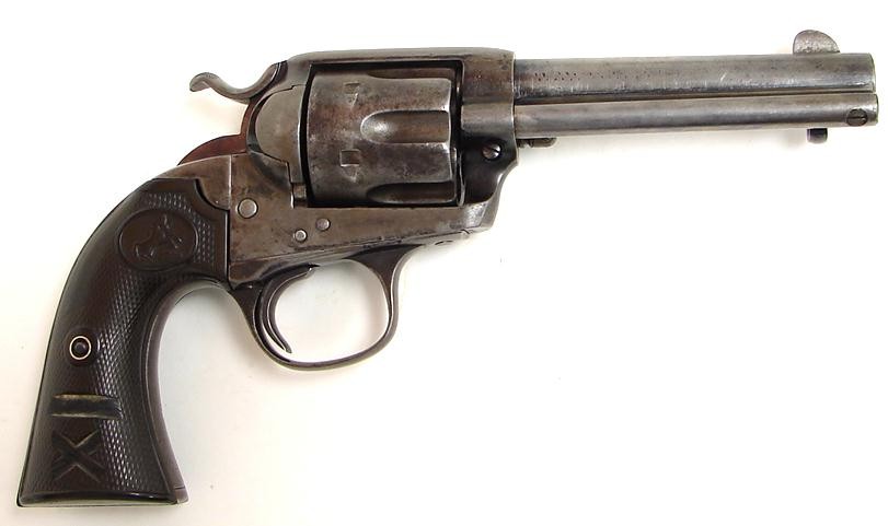 Colt Bisley .45 LC caliber revolver with 4 3/4 barrel gray patina ...
