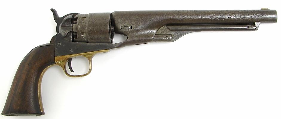 Colt 1860 Army .44 caliber revolver. Mechanically works fine. Gun is ...