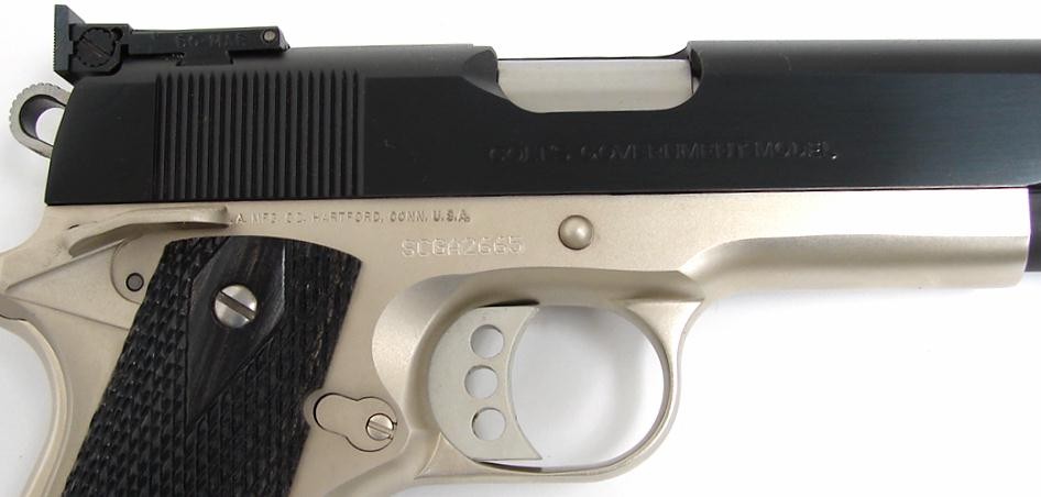 Colt Special Combat Government .45 ACP caliber pistol. Special custom ...