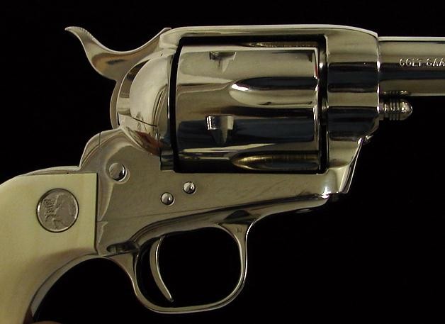 Colt Sheriff s Model .44-40 caliber revolver. 3rd generation model with ...