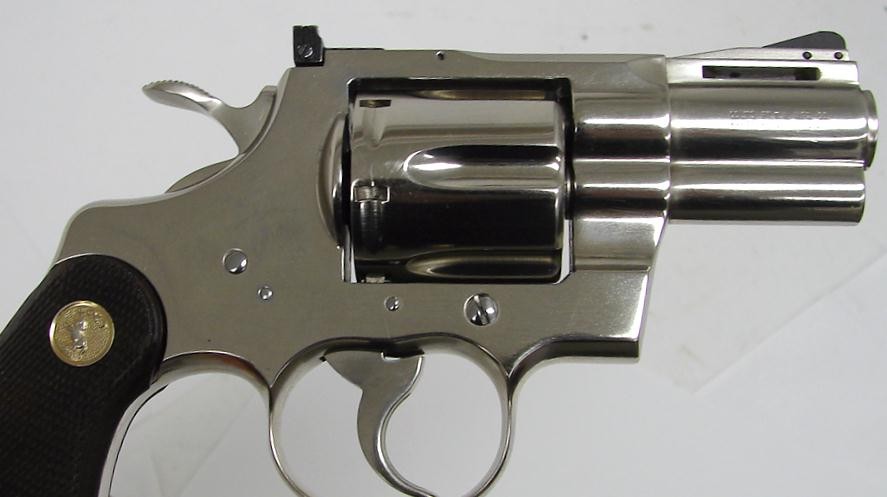Colt Python .357 Magnum caliber revolver. Rare early 2 1/2 nickel ...