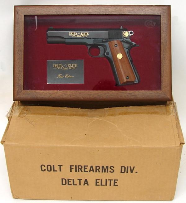 Colt Delta Elite 10mm caliber pistol. Rare first edition model with ...
