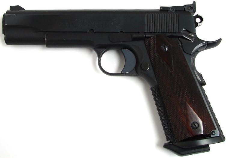 Colt Government Model .45 ACP caliber pistol. Clark custom combat ...