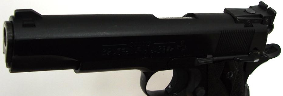 Colt Government Model .45 ACP caliber pistol. Clark custom combat ...