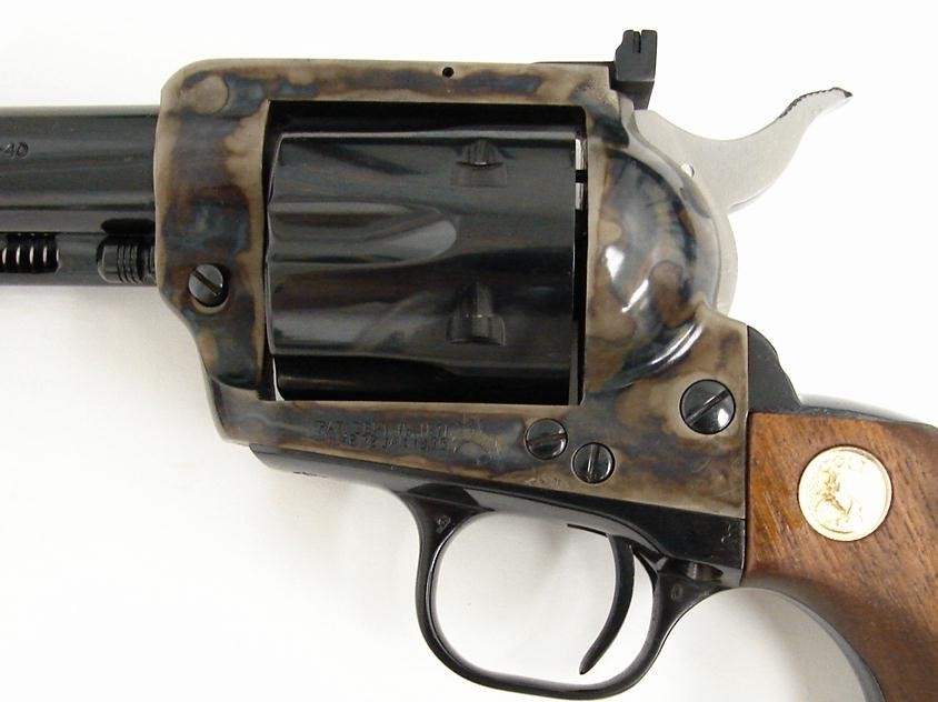 Colt New Frontier .44-40 caliber revolver. 3rd generation model with 7 ...