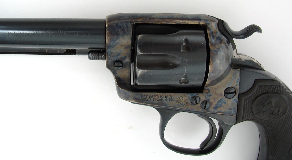 Colt Bisley .38-40 caliber revolver with 4 3/4 barrel and near ...