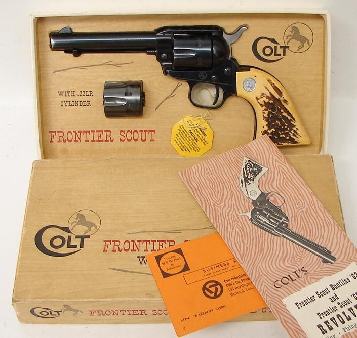 Colt Frontier Scout .22 LR/WMR caliber revolver. P-suffix model with ...