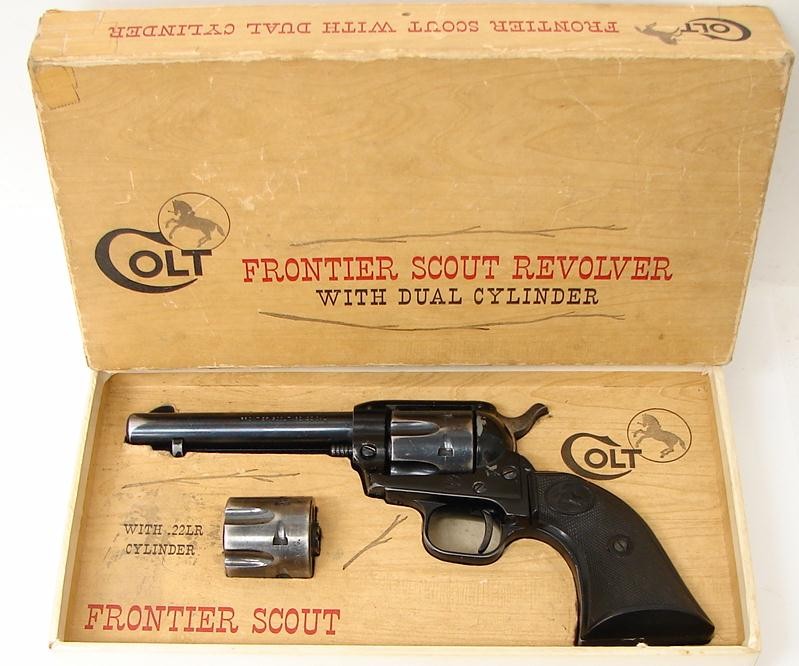 Colt Frontier Scout .22 LR/WMR caliber revolver. P-suffix model with ...