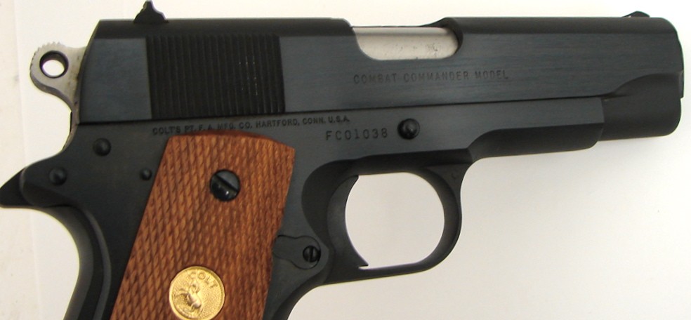 Colt Combat Commander 9mm para caliber pistol. Rare 1980s vintage 9mm ...