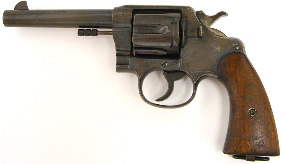 Colt New Service .455 Eley caliber revolver. British proofed .455 Eley ...