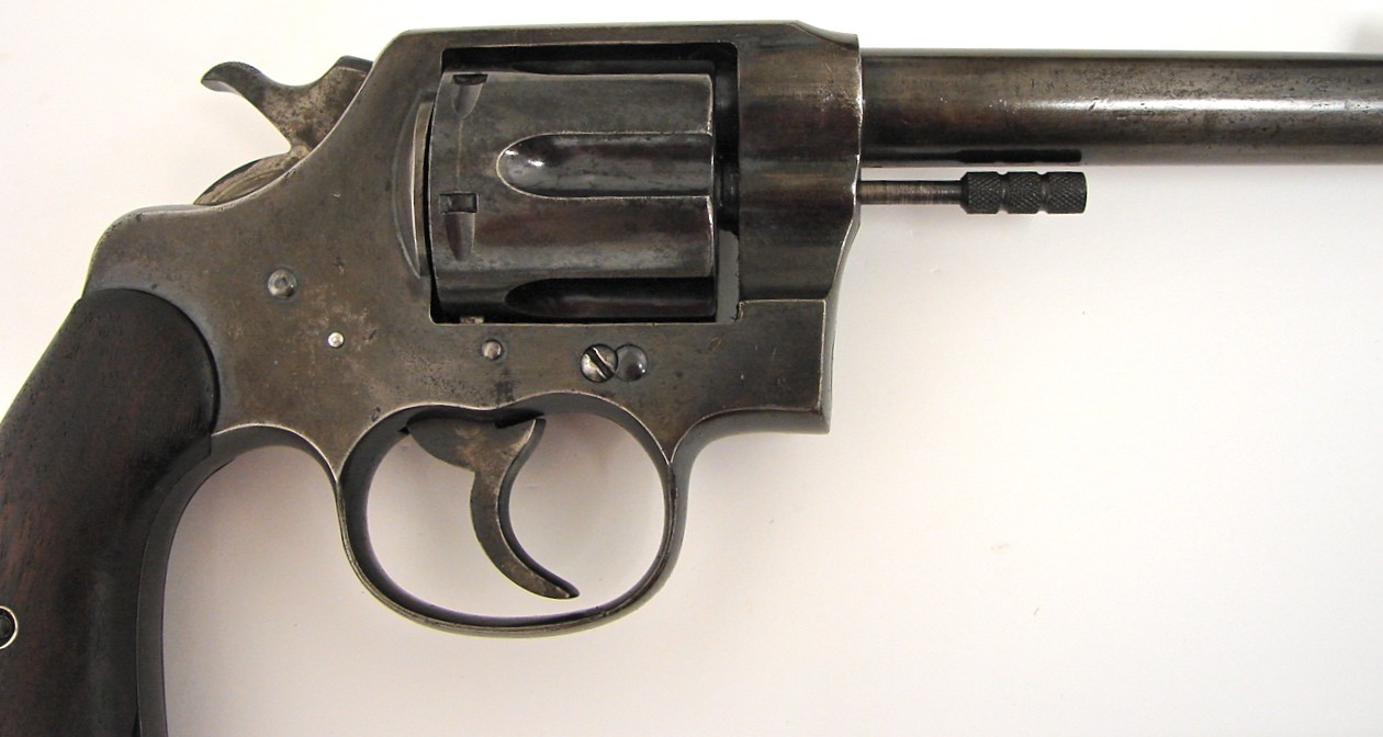 Colt New Service .455 Eley caliber revolver. British proofed .455 Eley ...