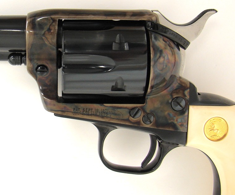 Colt Single Action .44-40 caliber revolver. 3rd generation model with 7 ...