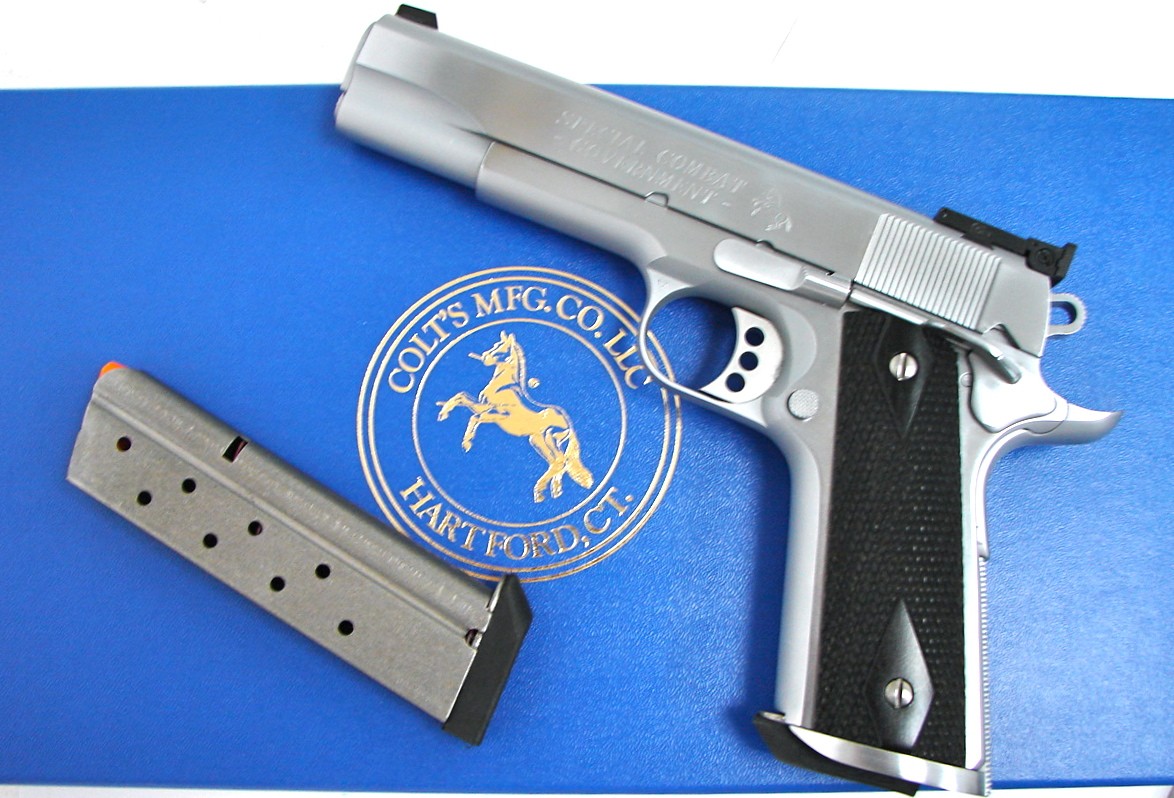 Colt Special Combat Government .38 Super caliber pistol. Custom shop ...