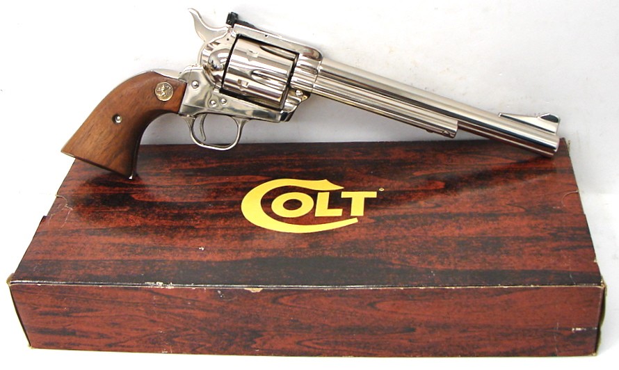 Colt New Frontier .357 Mag. caliber revolver. Rare 7 1/2" 3rd ...