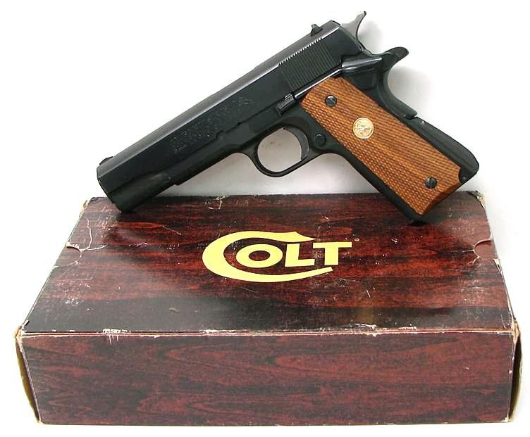 Colt Government 9mm para caliber pistol. Series 70 model in scare 9mm ...