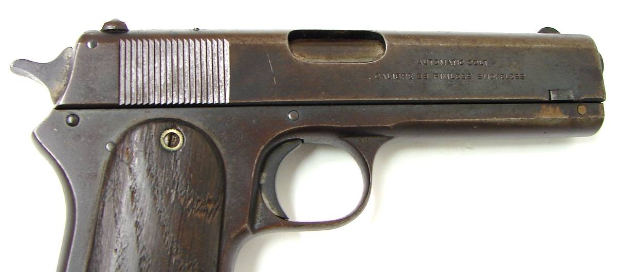 Colt 1903 Pocket .38 Auto caliber pistol. Pocket .38 Colt caliber with ...