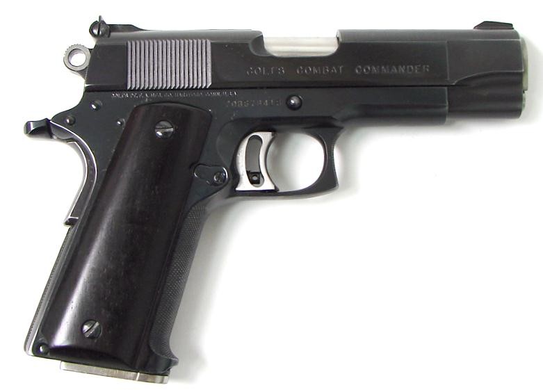 Colt Combat Commander .45 ACP caliber pistol. Outstanding Eddie Jimenea ...