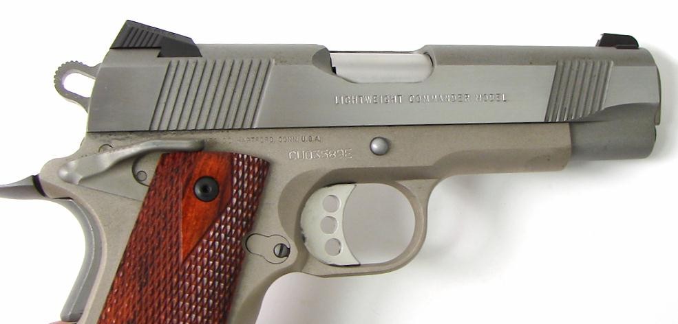 Colt Lightweight Commander .38 Super caliber pistol. Stainless ...
