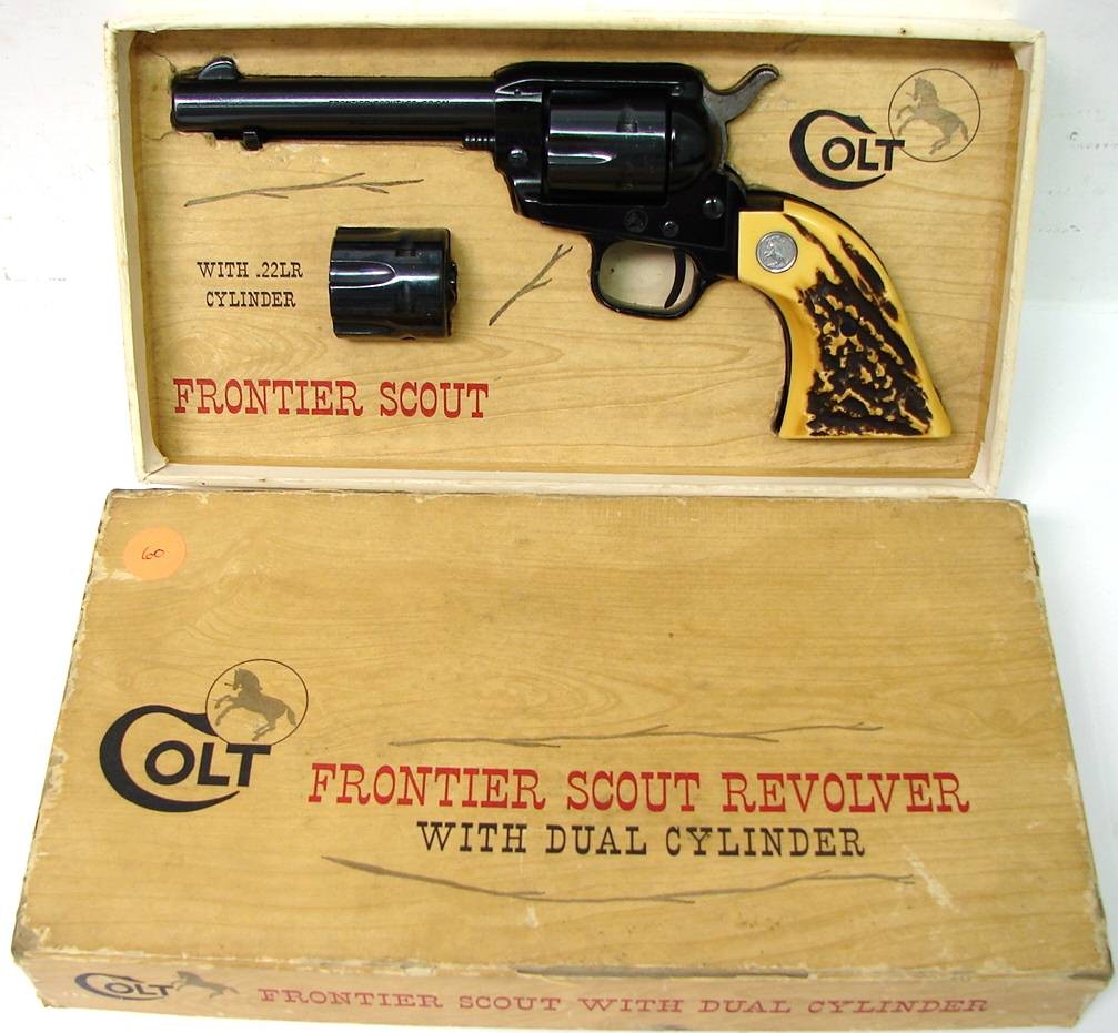 Colt Frontier Scout .22 LR/WMR caliber revolver. P-suffix model made in ...