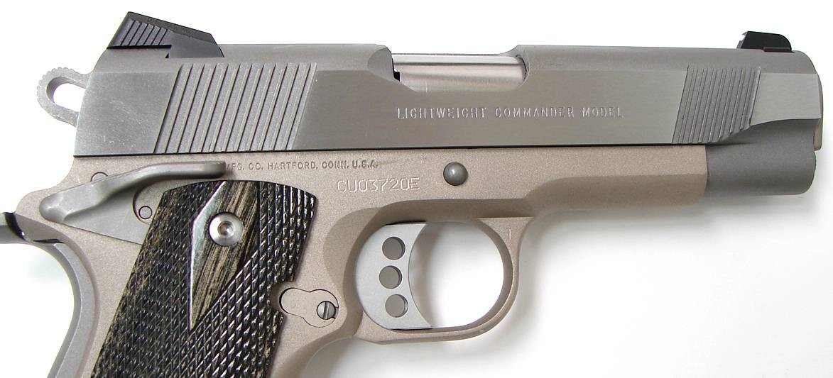 Colt Lightweight Commander .38 Super caliber pistol. Lightweight ...