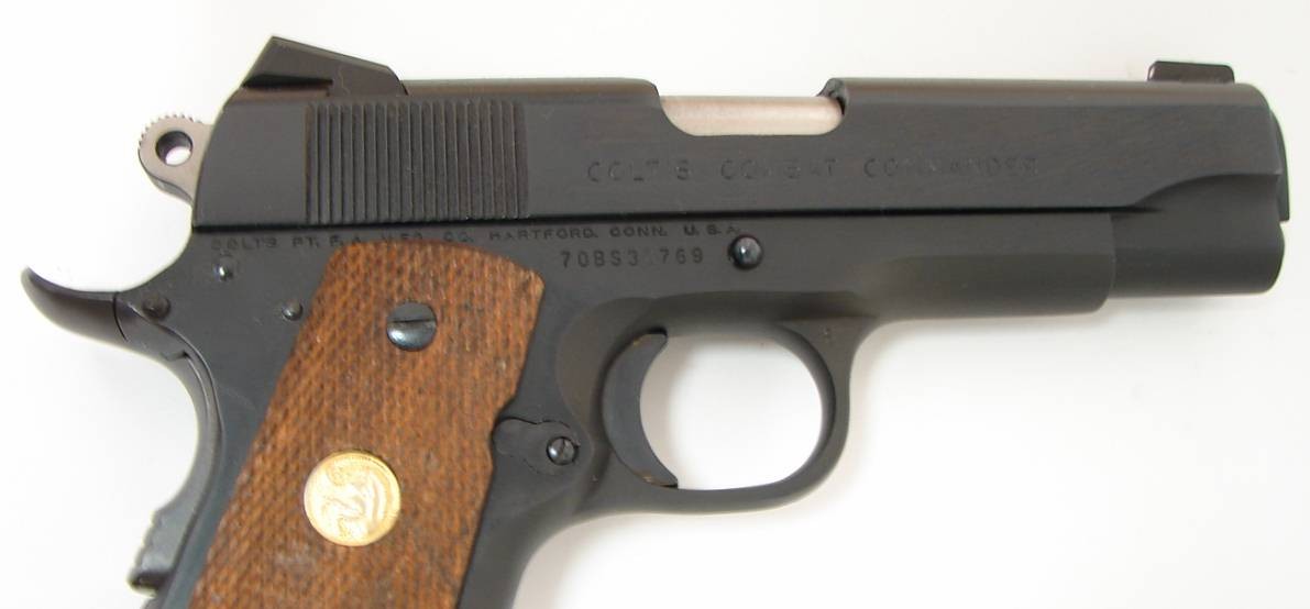Colt Combat Commander .45 ACP caliber pistol. 1970 s vintage gun ...