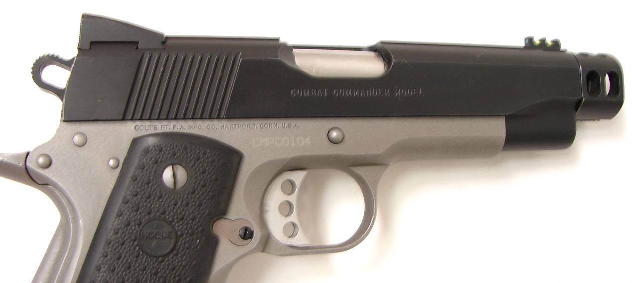 Colt Combat Commander .45 ACP caliber pistol. Comp Commander Model with ...