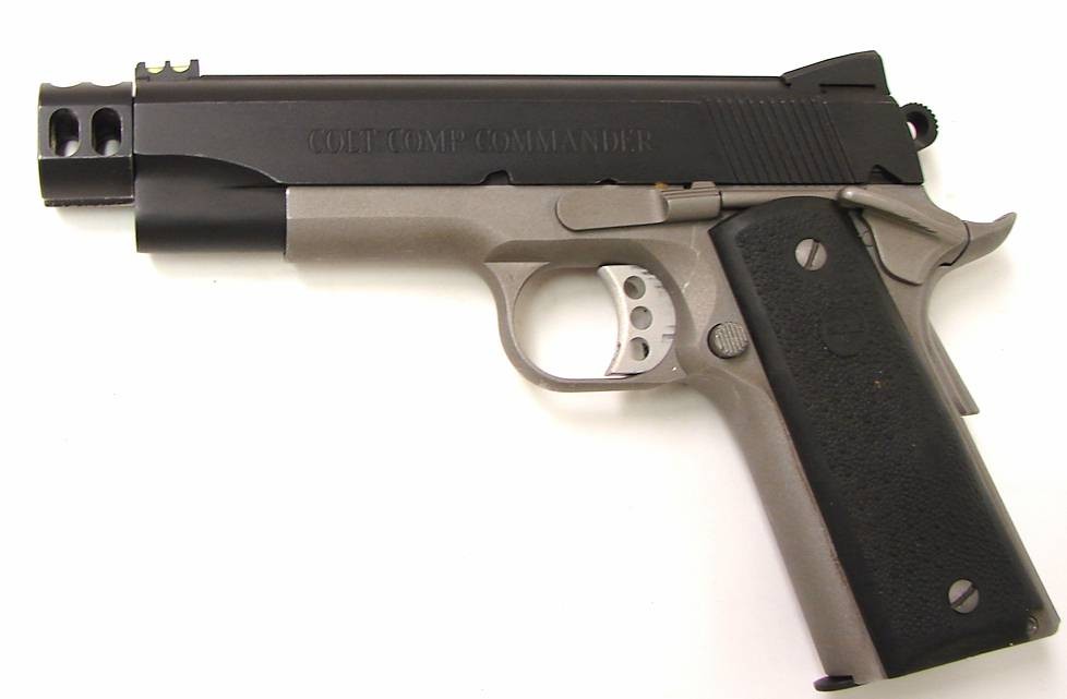 Colt Combat Commander .45 ACP caliber pistol. Comp Commander Model with ...