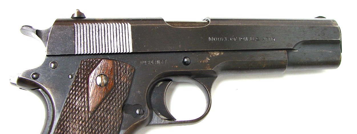 Colt 1911 .45 ACP caliber pistol. Shipped Feb. 26, 1918 to Commanding ...