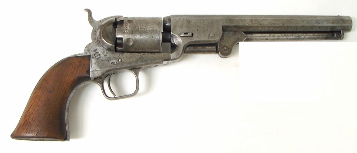 Colt 1851 London Navy. Gray patina with some light scattered pitting ...