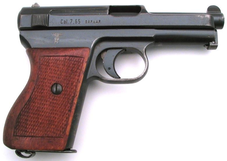 Mauser Model 1934 .32 ACP caliber pistol. Kriegsmarine Eagle-M on right ...