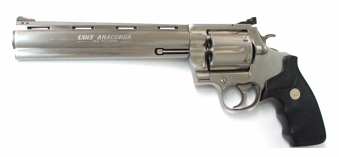 Colt Anaconda .44 Magnum caliber revolver. Rare 8" Big Bore Colt ...
