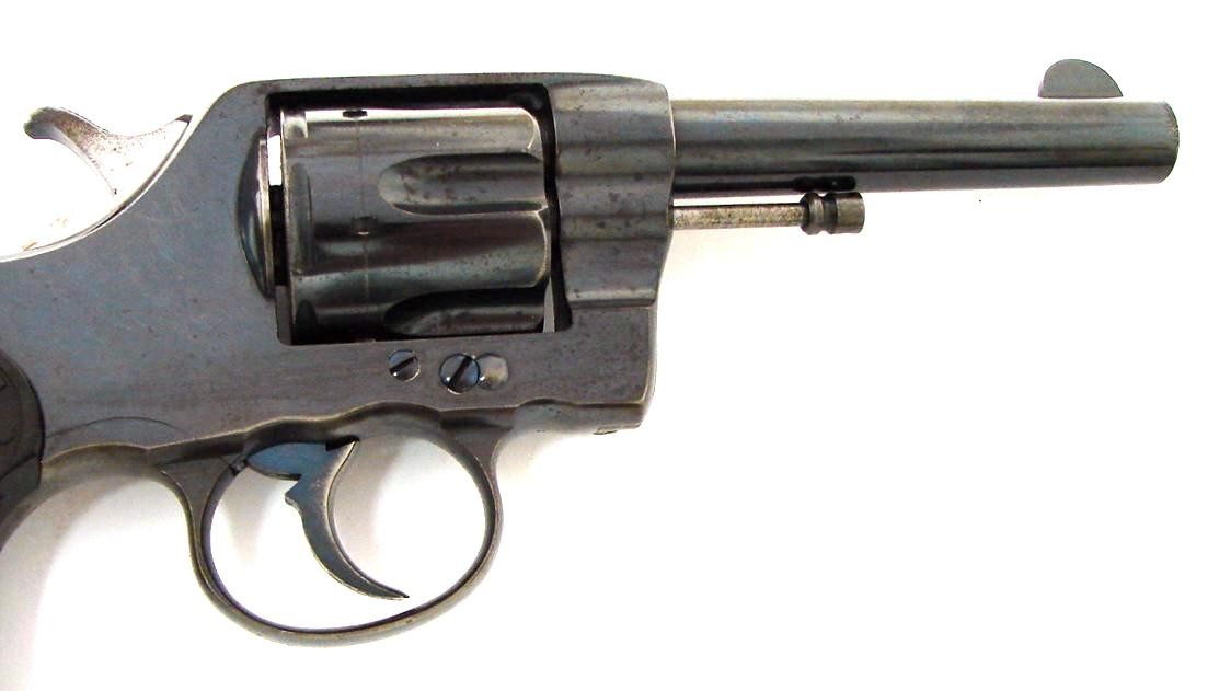 Colt 1895 or 1896 .38 caliber revolver. Bore is fair with scattered ...