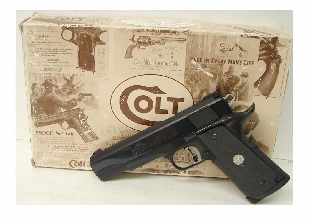 Colt Gold Cup National Match .45 ACP caliber pistol. Series 80 enhanced ...