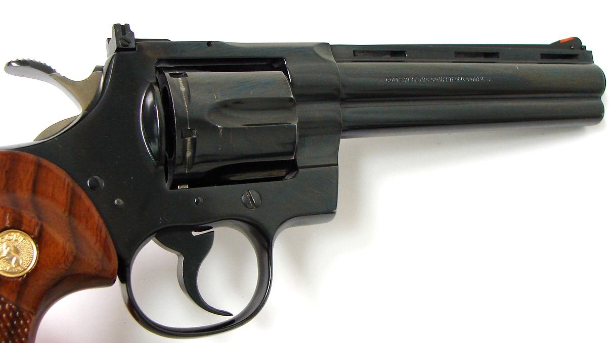 Colt Python .357 Mag caliber revolver. Blued model with adjustable ...