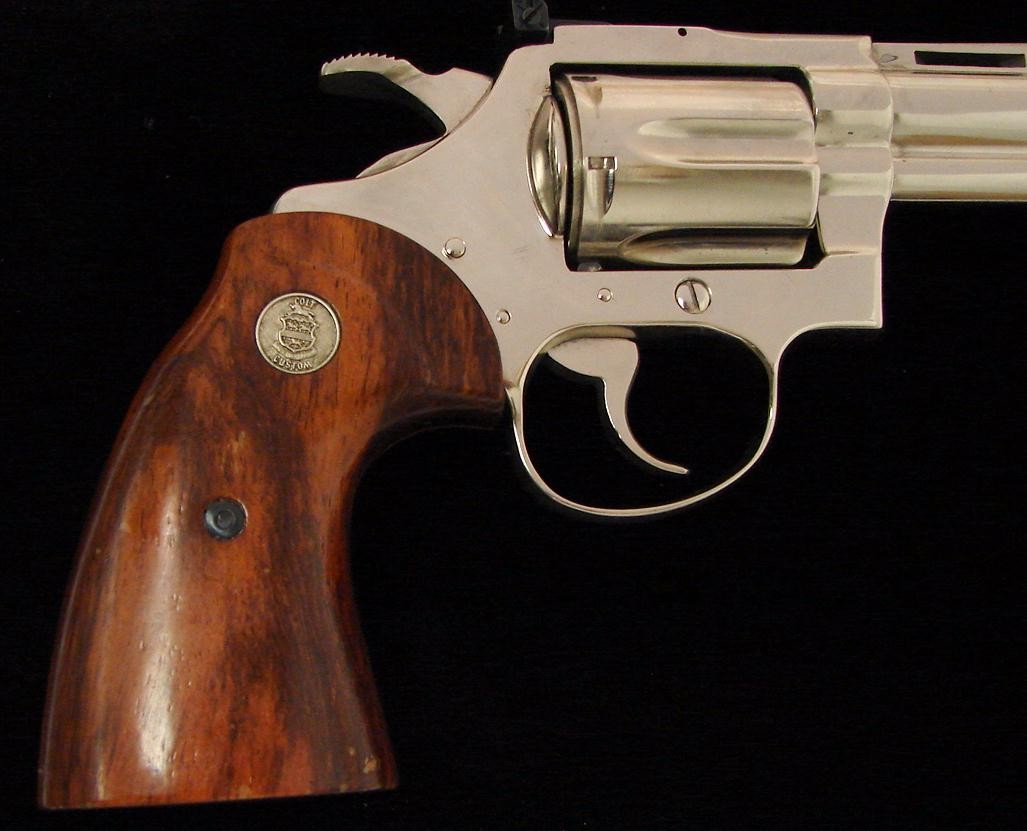 Colt Diamond Back .22LR caliber revolver. Scarce 6" nickel .22 model ...